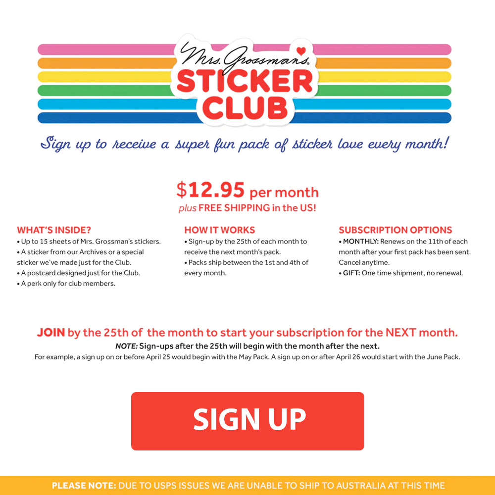 Stickers | Mrs. Grossman's Sticker Factory